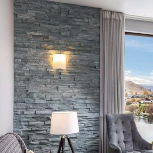 Feature Wall by Natural Stone Slate Handcleft Rough Surface Finish in ...