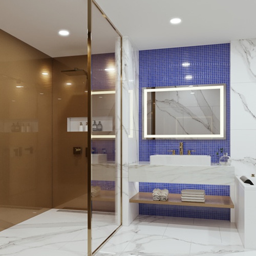 Laminated glass with gold metallic mesh interlayer