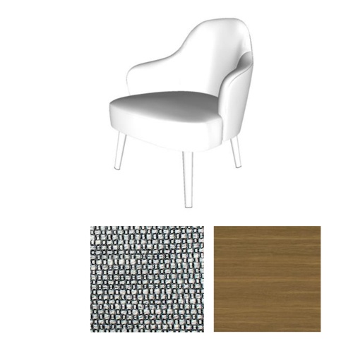 Lounge Chair Hilton FFE specification Kinetic Scheme for Hampton by Hilton