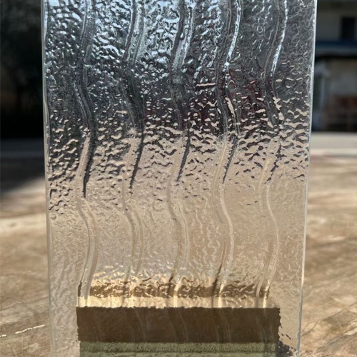 Textured glass sample for project submittal