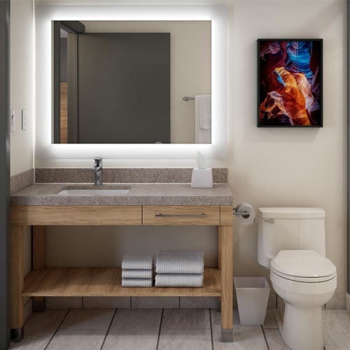 bath vanities for hotel candlewood suites by IHG