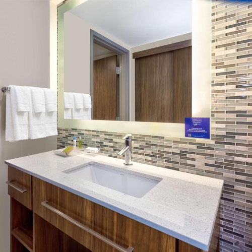 Bath vanities for hotel homewood suites by Hilton