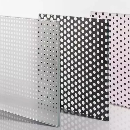 translucent silkscreen ceramic frit printed glass