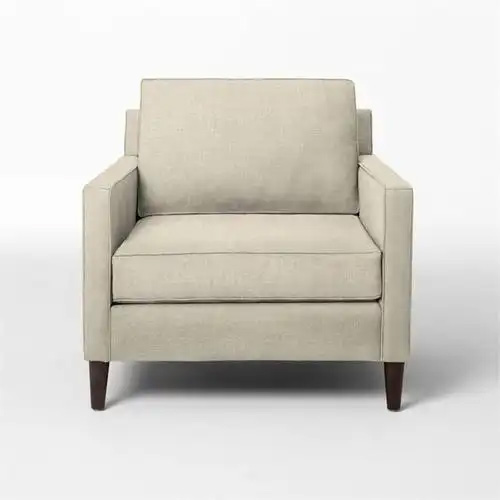 Hotel lounge sofa with removable wood legs